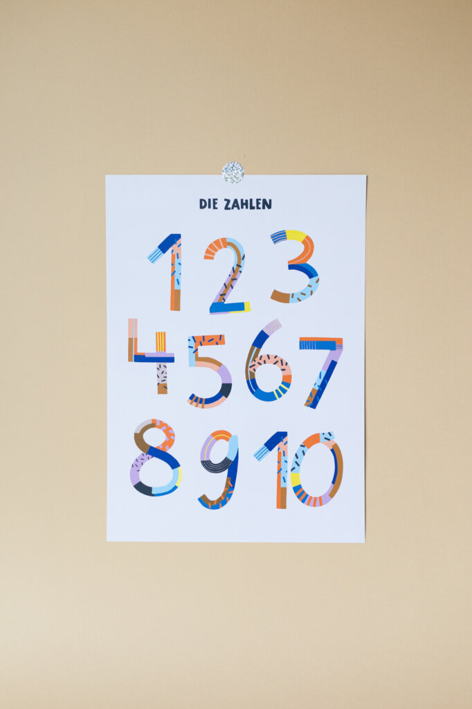 A3 Poster - Zahlen - Liesels Wicht